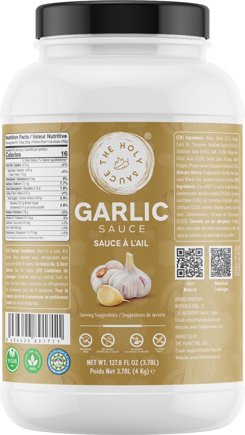 Holy Sauce Garlic Sauce 3.78L | TheShopTank