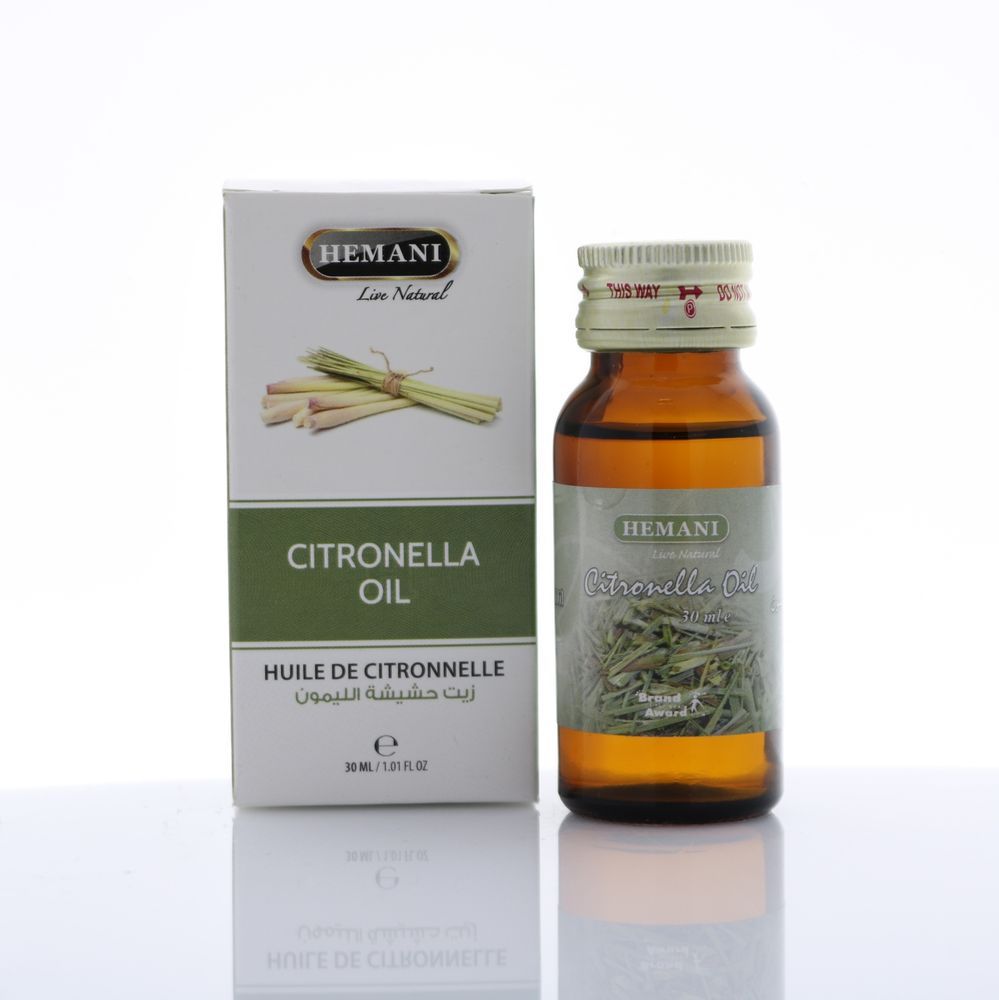 Hemani Citronella Oil 30mL | Pure Cymbopogon Nardus Essential Oil ...