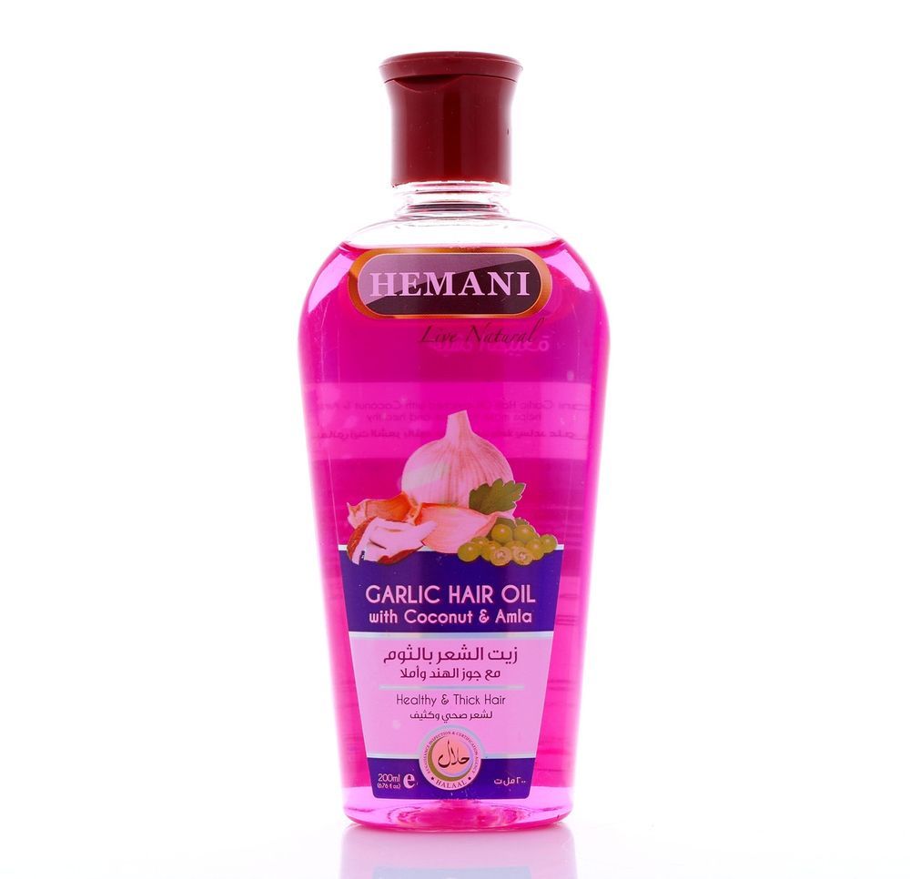 Hemani Hair Oil Garlic 200mL | Pure Allium Sativum Beauty Oil | Smooth ...